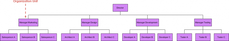 Organization Chart Example: Functional Organizational Template - Visual ...