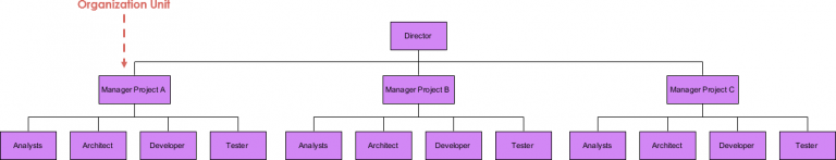 Organization Chart Example: Project-based Organizational Template ...
