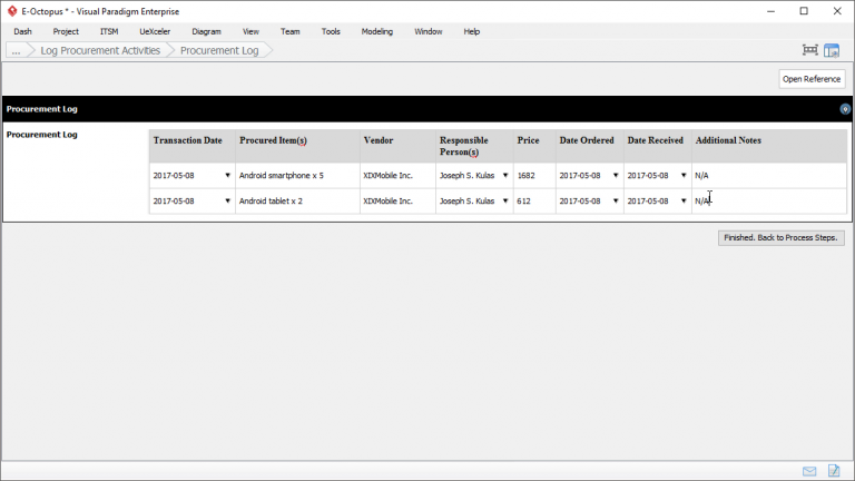 How to Develop Procurement Log (Execution & Control Phase) - Visual ...