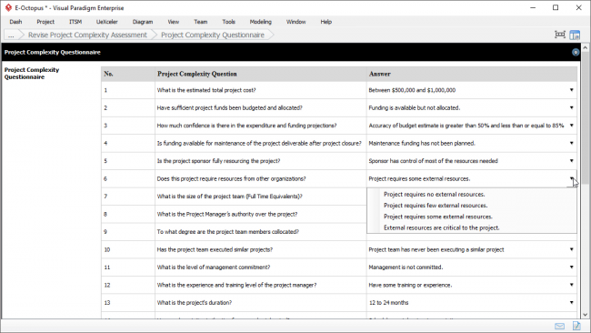 Project Complexity Assessment (Identification Phase) - Visual Paradigm