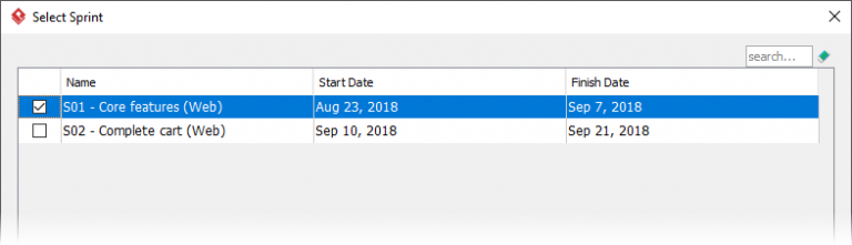 How to switch to another sprint - Visual Paradigm